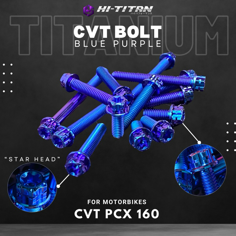 Jual BAUT TITANIUM CVT HONDA PCX 160 STARHEAD HI TITAN | Shopee Indonesia