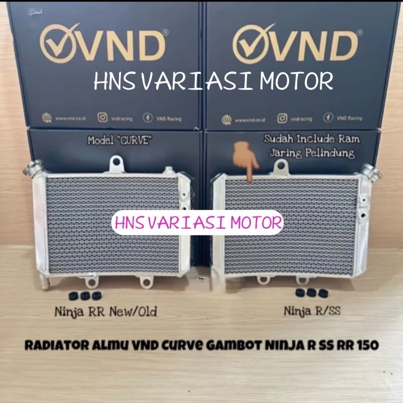 Jual RADIATOR VND RACING CURVE GEMBOT MX KING NINJA R SS RR KRR CURVE ...