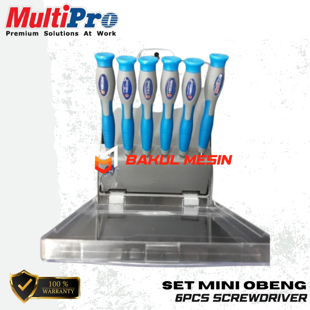 Jual MULTIPRO 6PCS SCREWDRIVER SET MINI OBENG SET | Shopee Indonesia
