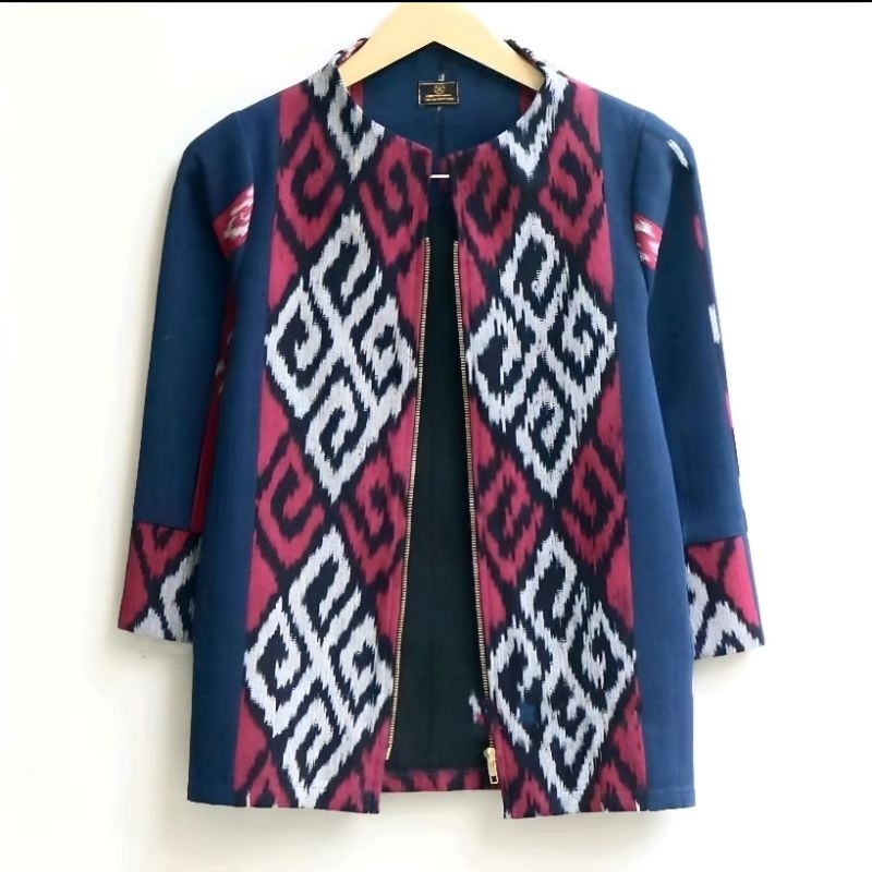 Jual Blouse Tenun Troso, Baju Atasan Blouse Tenun Troso, Baju Kantor Formal Tenun A72 | Shopee ...