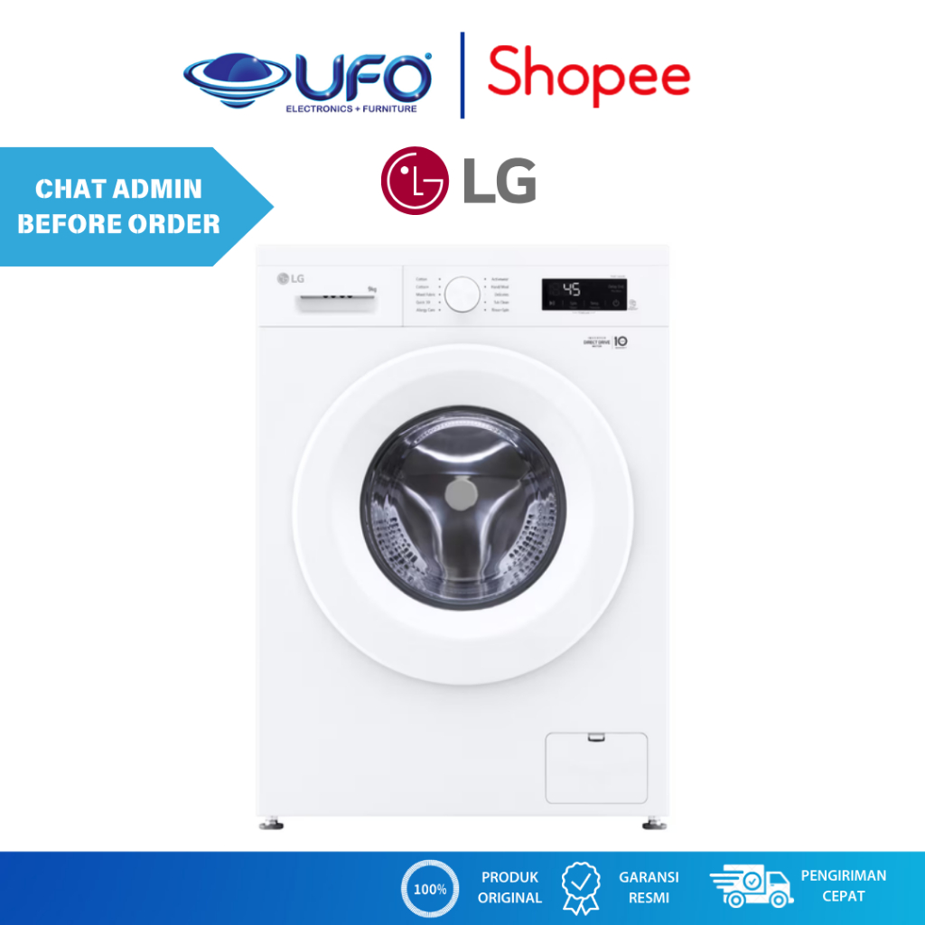 Jual LG FB1207S6W MESIN CUCI FRONT LOADING DIRECT DRIVE 6 MOTION 7KG ...