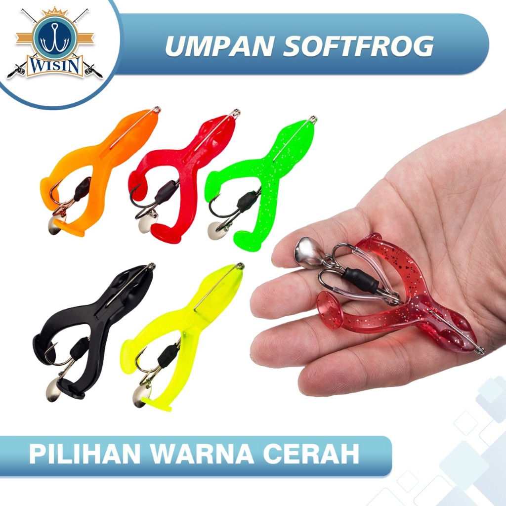 Jual WISIN Umpan katak berkaki tendangan 7cm/9g umpan empuk sistem ...