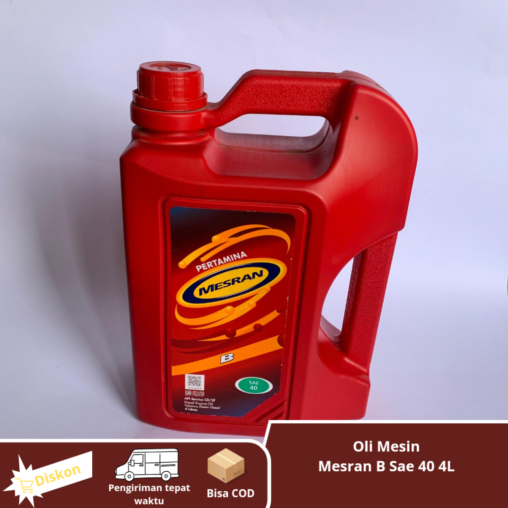 Jual Oli Pertamina Mesran B40 4 Liter (Diesel) 100% ASLI | Shopee Indonesia