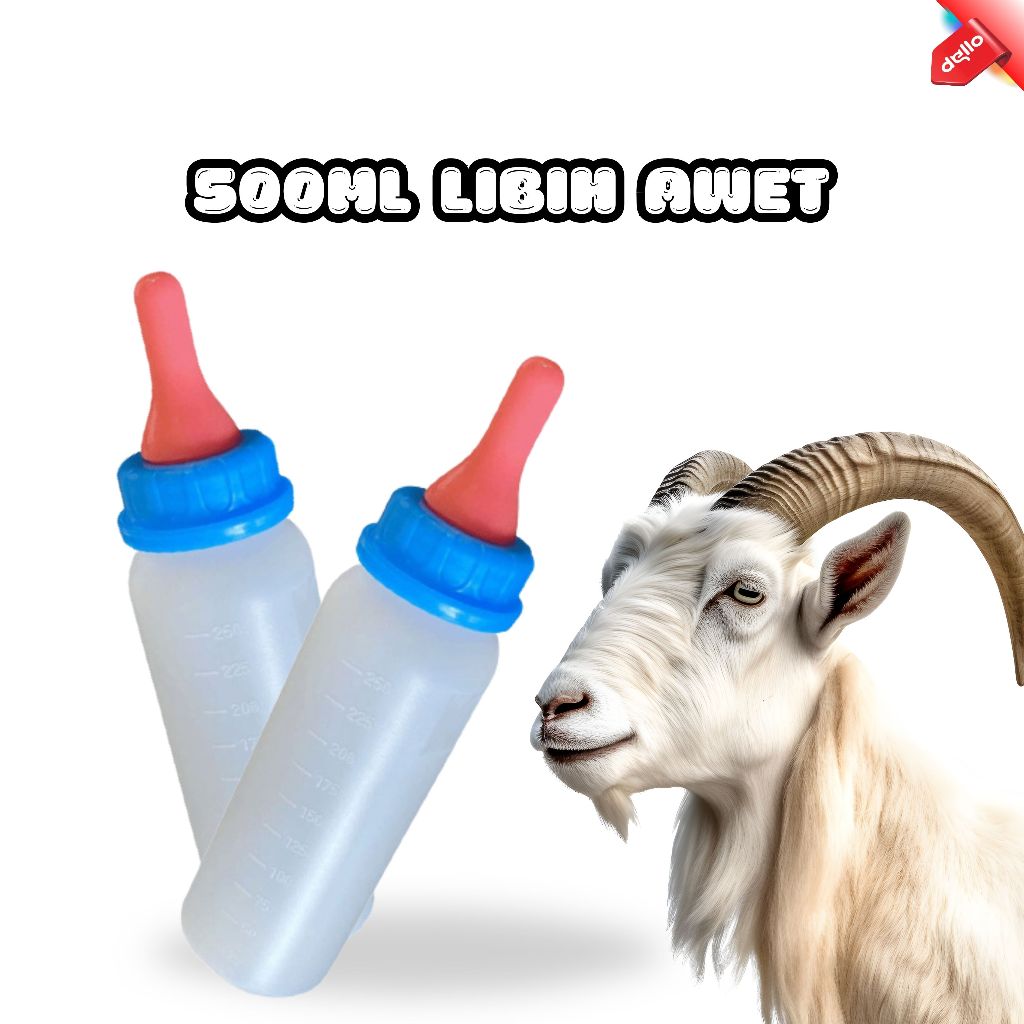 Jual Botol dot anak kambing dot cempe merah botol putih biru lengkap ...