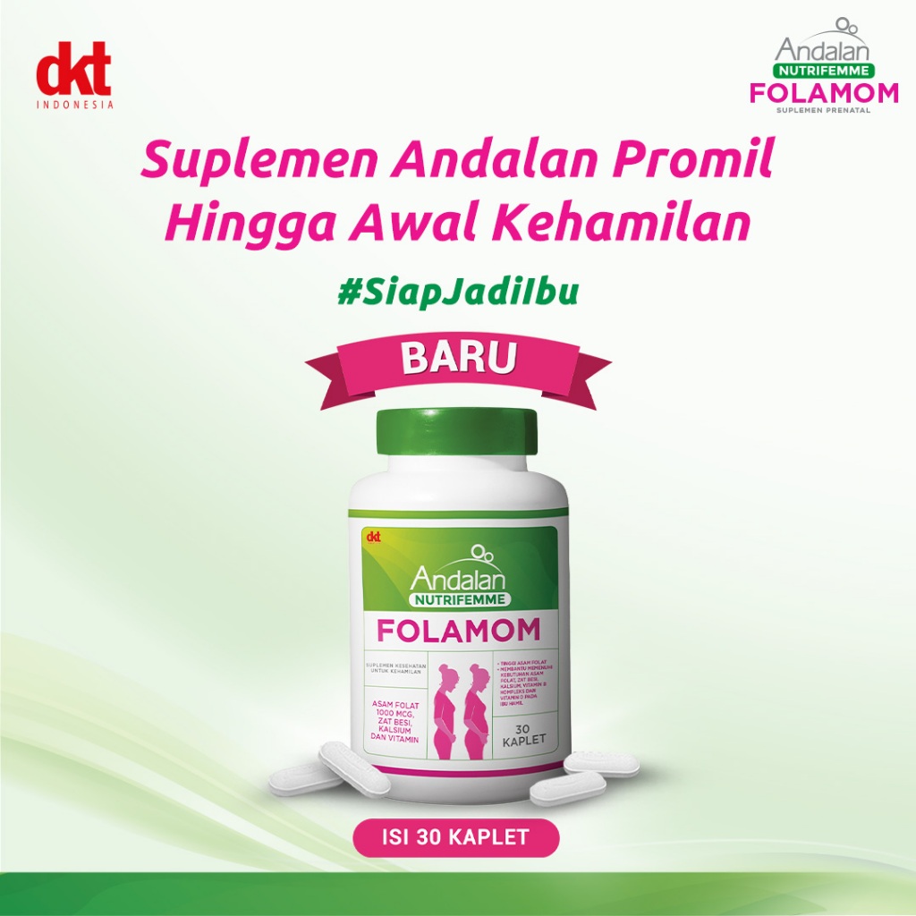 Jual Andalan Nutrifemme Folamom Botol Isi 30 Kaplet - Suplemen Promil ...