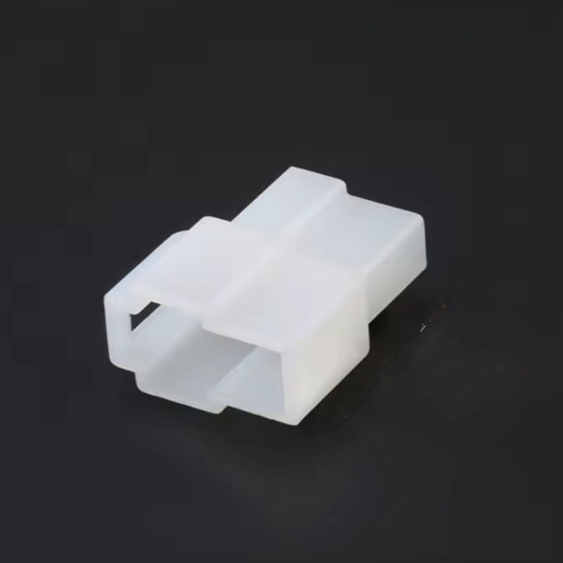 Jual Socket Soket 2 Pin MALE Besar Warna PUTIH Kosongan Tanpa Skun ...