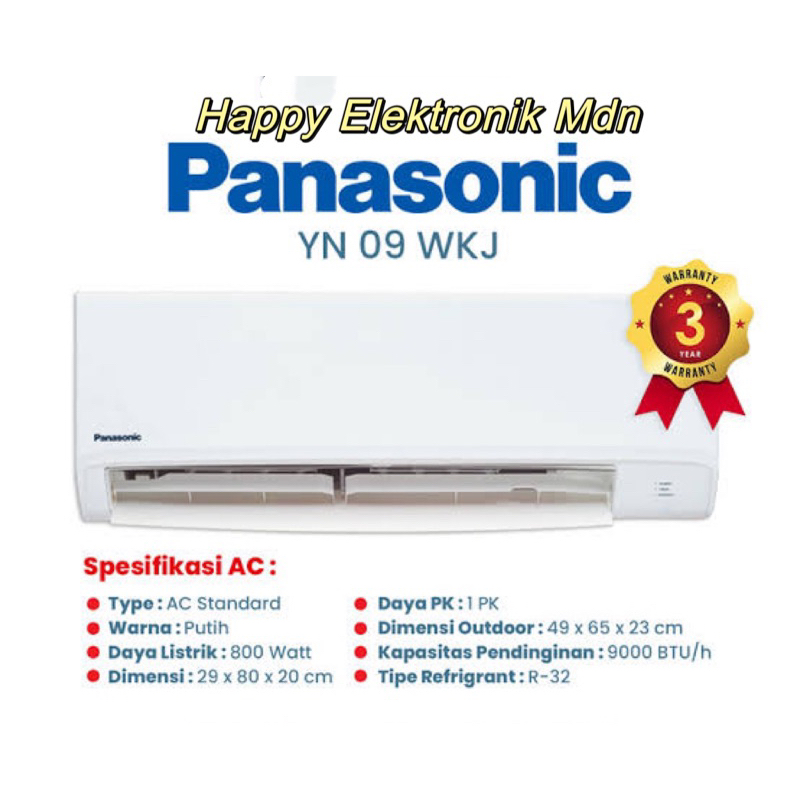 Jual Panasonic AC Standart Panasonic YN CS/CU-YN9WKJ Panasonic YN09WKJ Panasonic 09WKJ Panasonic ...