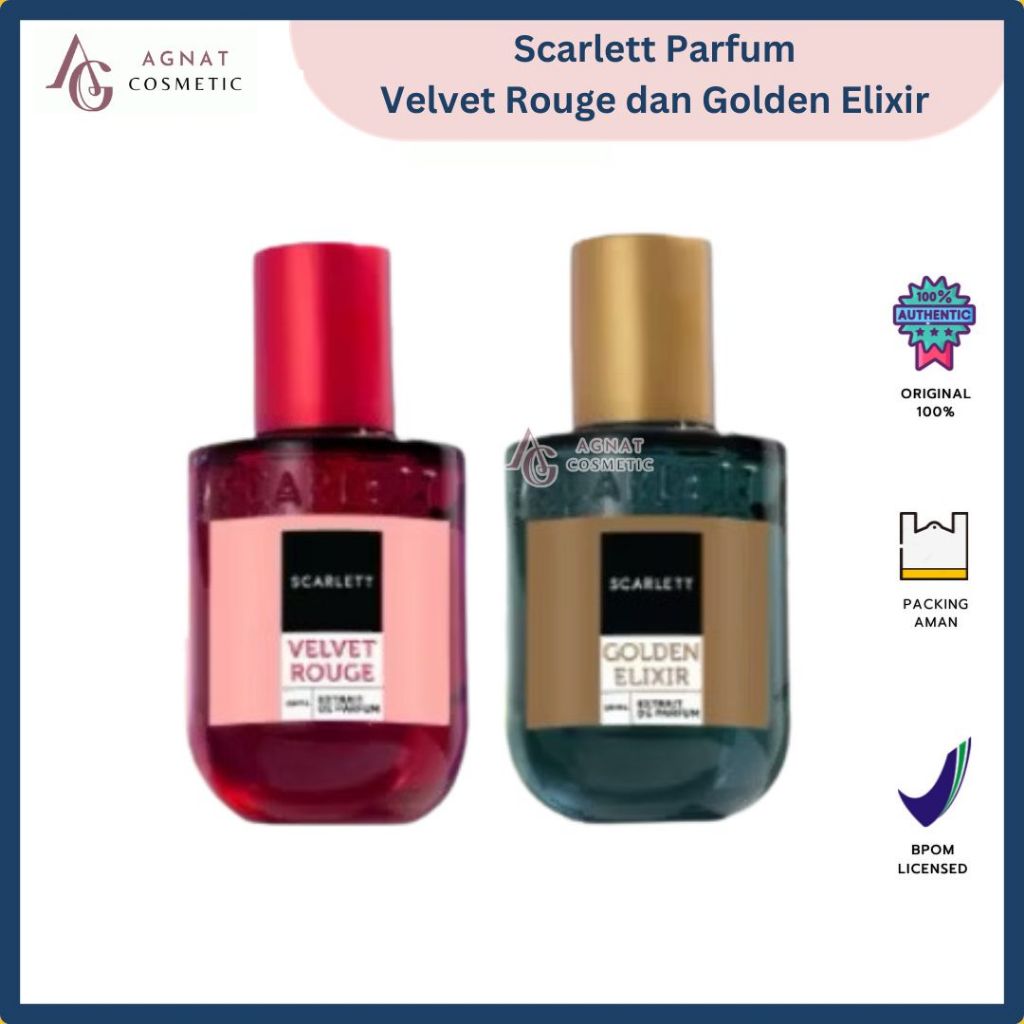 Jual Scarlett Whitening Extrait De Parfum Single Variants 30ml Velvet Rouge /Golden Elixir ...