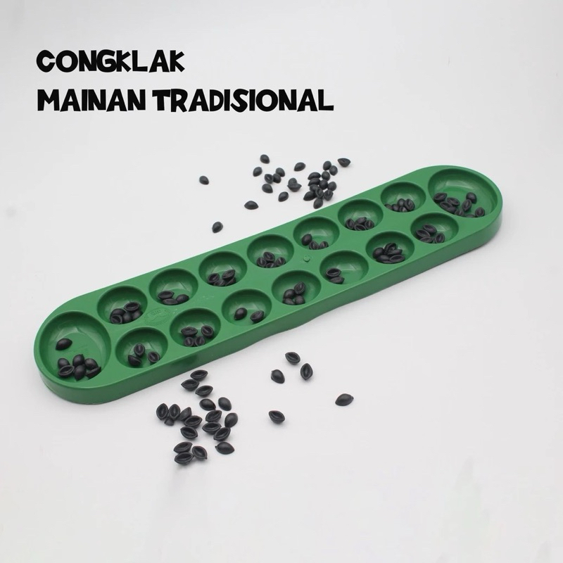 Jual dakon / congklak mainan tradisional beserta isi murah grosir gn ...