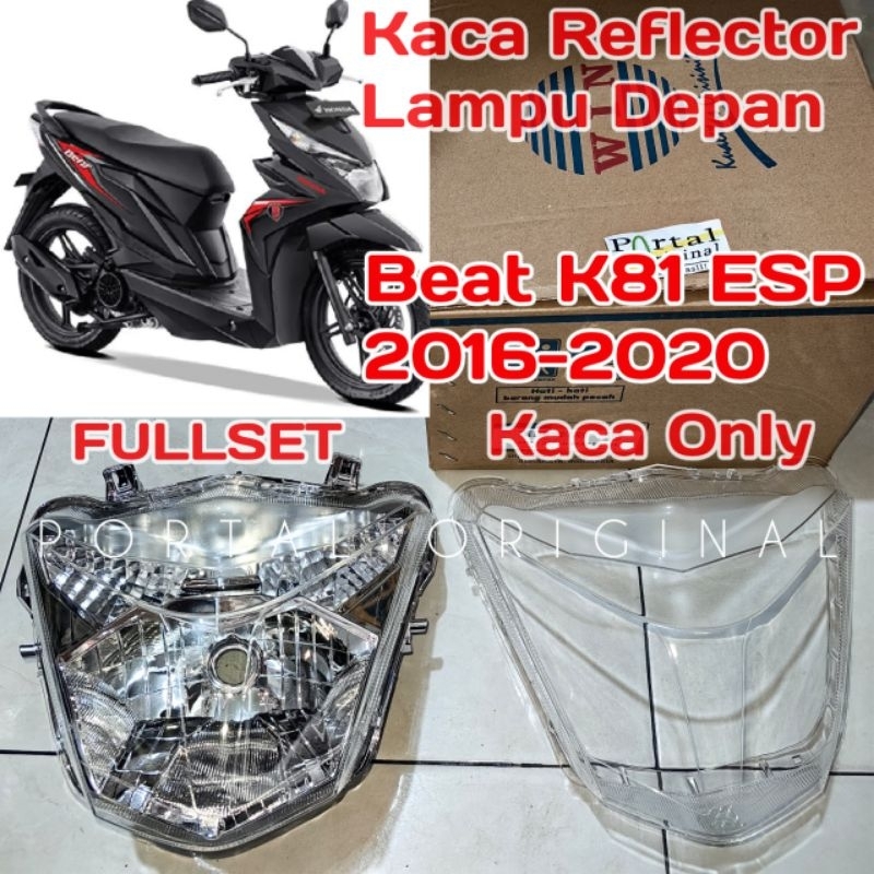 Jual lampu depan reflector New Beat ESP K81 2016 - 2020 WIN honda kaca ...