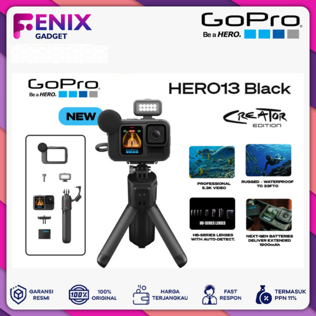 Jual Gopro Hero 13 Creator Edition Action Camera Go Pro Hero13 Action ...