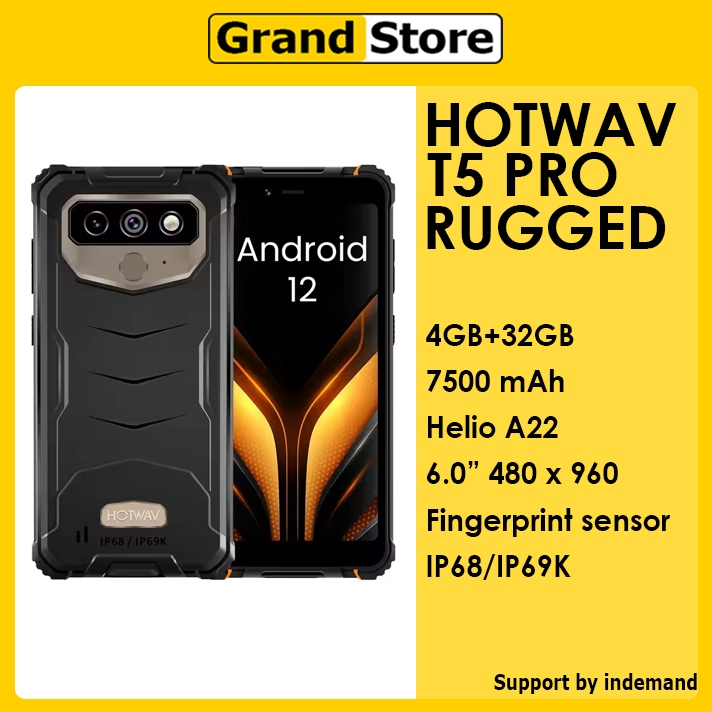 Jual HOTWAV T5 Pro 4G LTE 4GB+32GB 7500mAh 6.0" Fingerprint sensor Rugged smartphone | Shopee ...