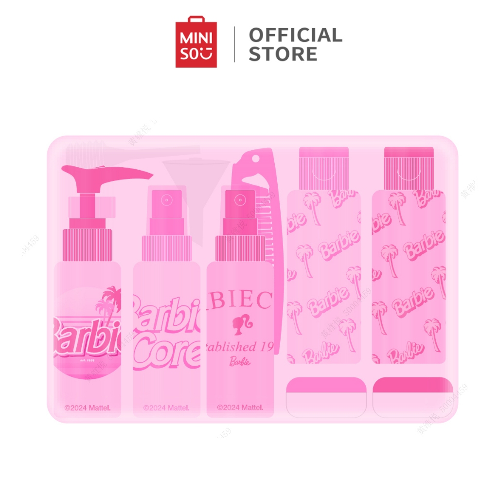 Jual Miniso x Barbie Pink Collection Travel Bottle Botol Perjalanan ...