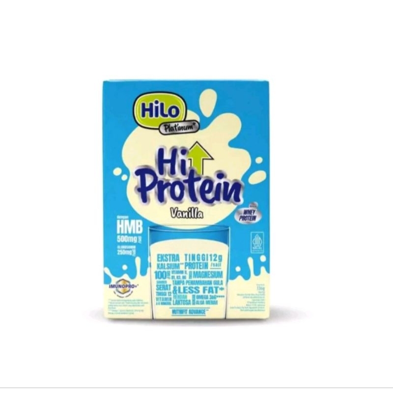 Jual Hilo Platinum Vanilla 336gr +HMB High Protein Tinggi Kalsium 100% ...