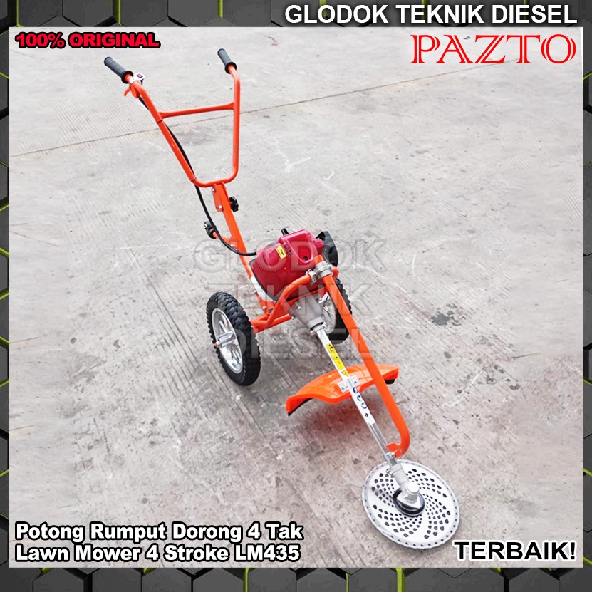 Jual Pazto Mesin Potong Rumput Dorong Bensin 4 Tak LM 435 Gasoline Lawn ...