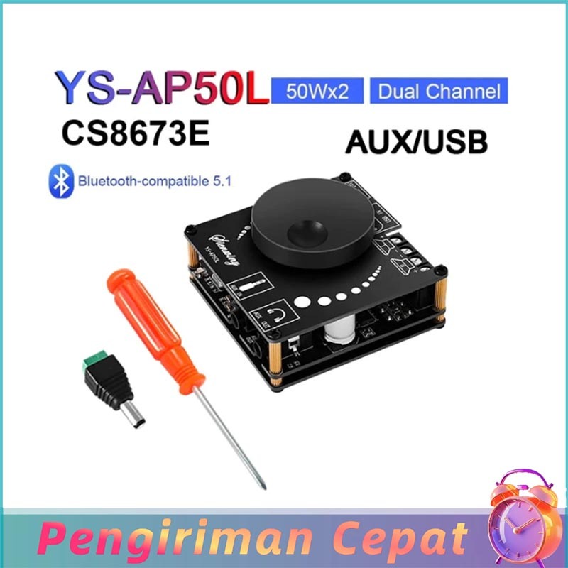 Jual 【YS-AP50L】Amplifier Stereo Digital Mini 50WX2 40W Modul Daya Audio ...
