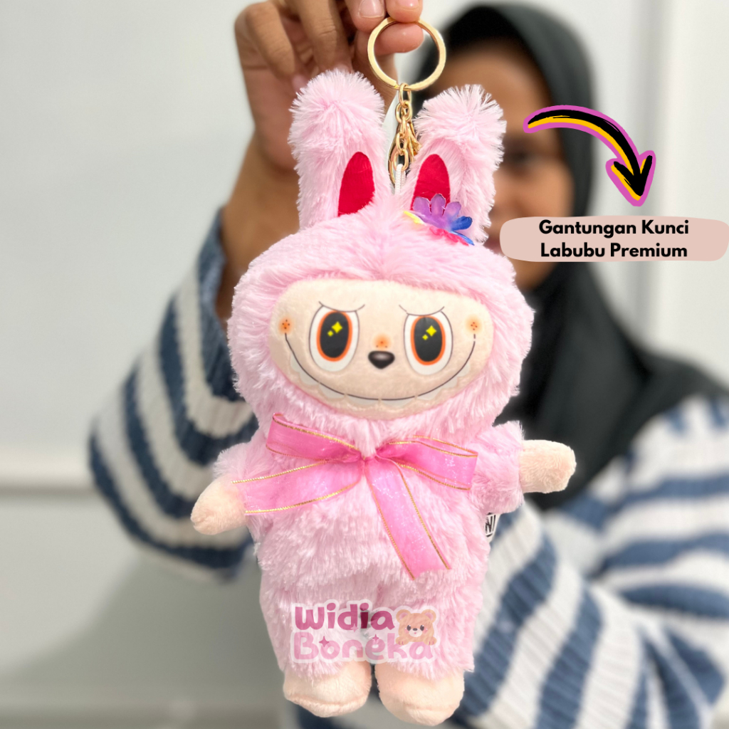 Jual (Widia Boneka) gantungan kunci boneka labubu the monster exciting ...