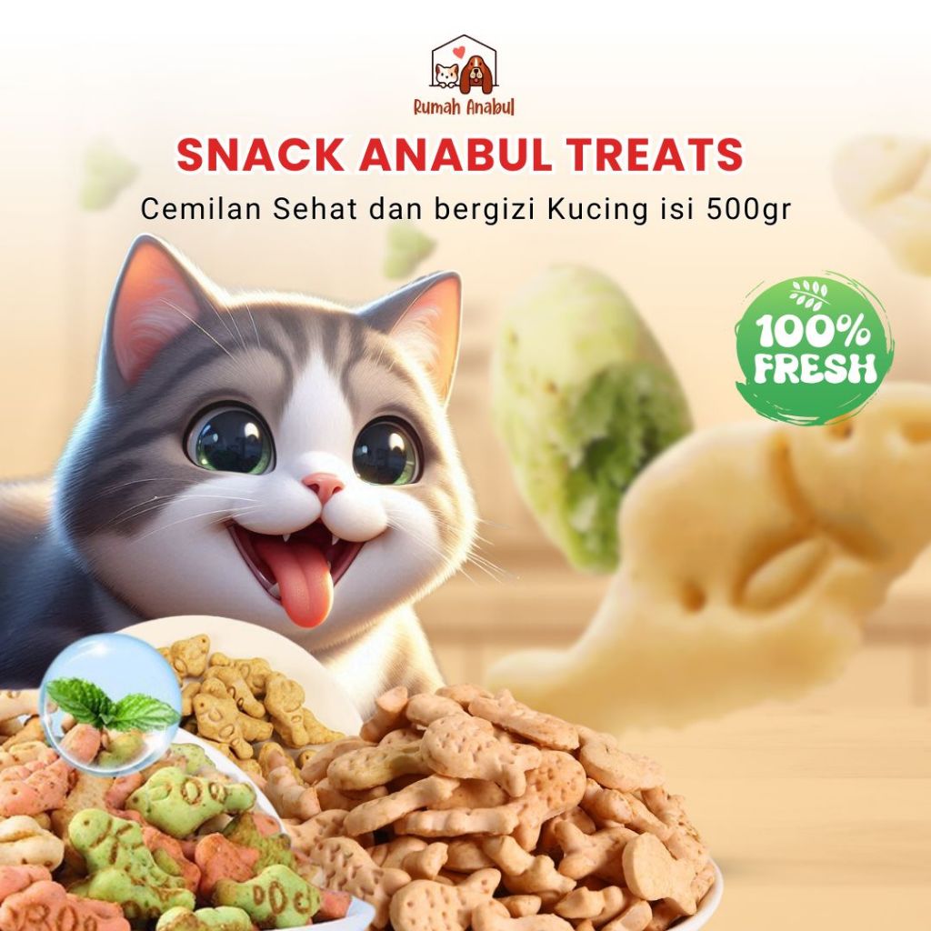 Jual Snack Anjing Kucing Treats - Cemilan Kucing 500gr - Biskuit ...
