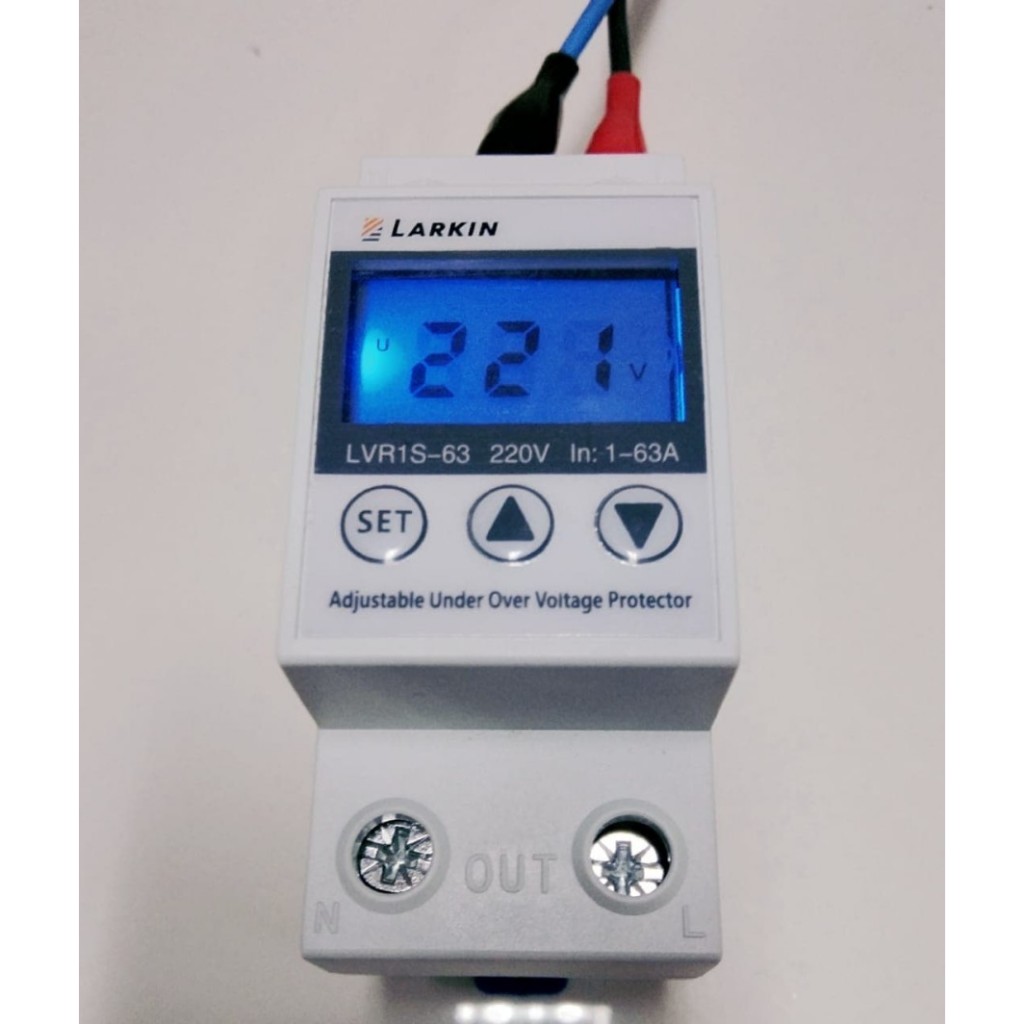 Jual Under Over Voltage Relay 63A 230V Adjustable Digital LVR1S-63 ...