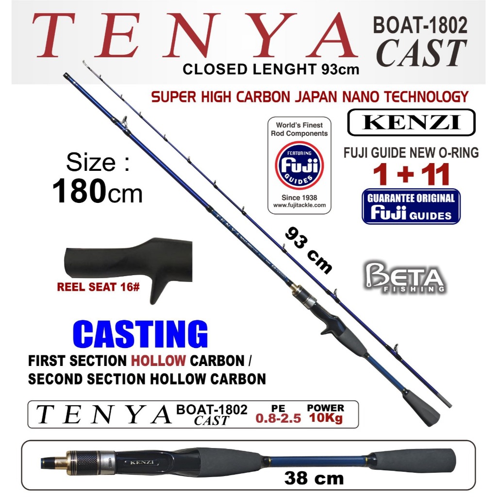 Jual ROD JORAN KENZI TENYA BOAT-1802 Cast | Shopee Indonesia