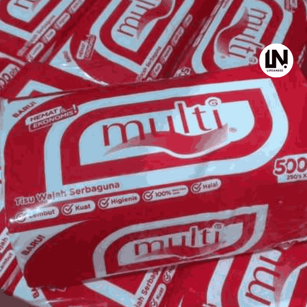 Jual { 1 PACK ISI 4 PCS } TISSUE MULTI 500 HELAI 250 SHEET FACIAL ...