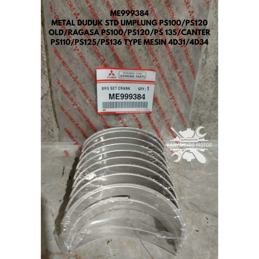 Jual METAL DUDUK STD PS100/PS110/PS120/PS125/PS136 TYPE MESIN 4D30/4D31 ...
