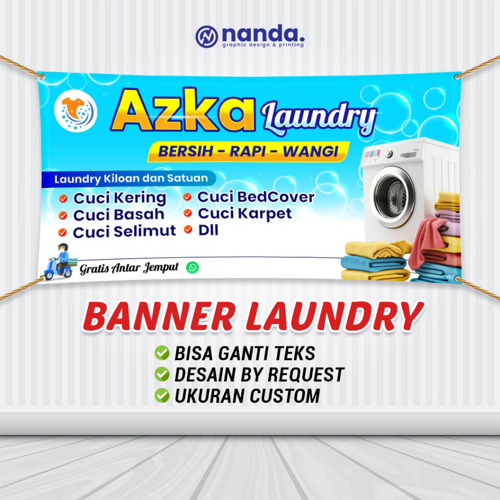 Jual SPANDUK LAUNDRY BANNER LAUNDRY TOKO LAUNDRY | Shopee Indonesia