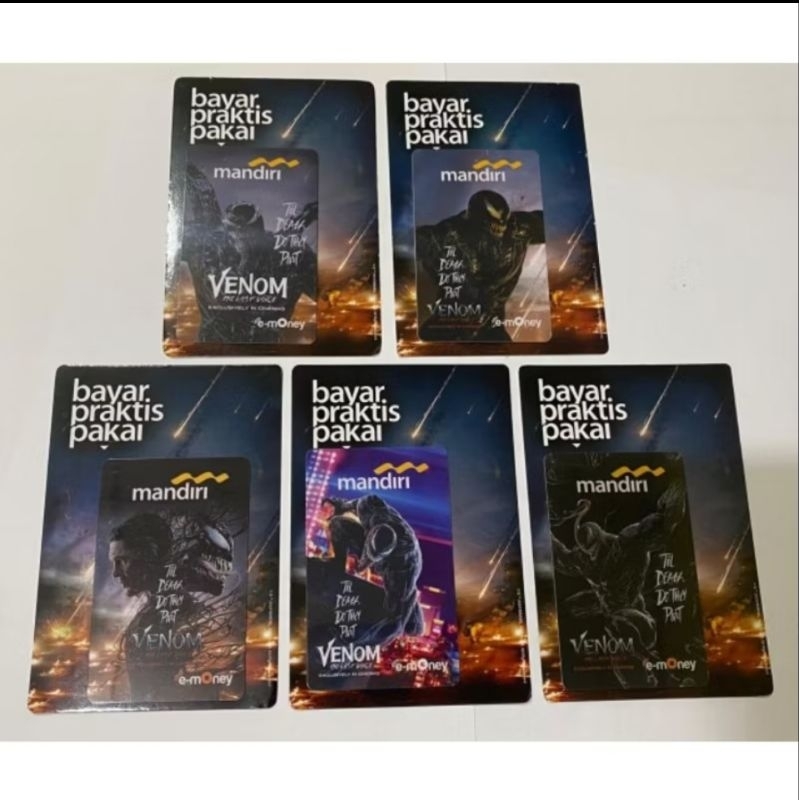 Jual KARTU E MONEY MANDIRI EMONEY TOLL KARAKTER VENOM ORIGINAL | Shopee ...