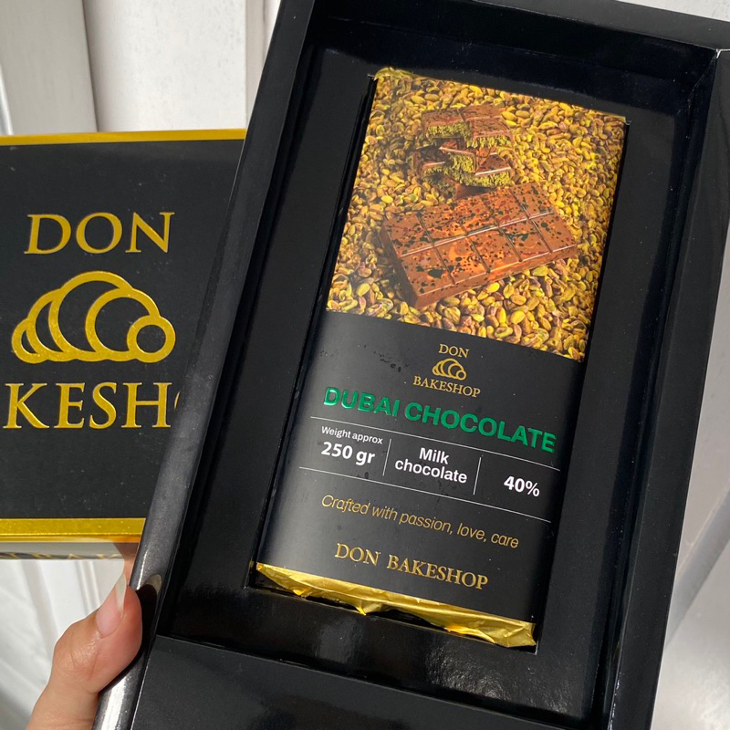 Jual Coklat Dubai DON BAKESHOP pistachio kunafa | Shopee Indonesia