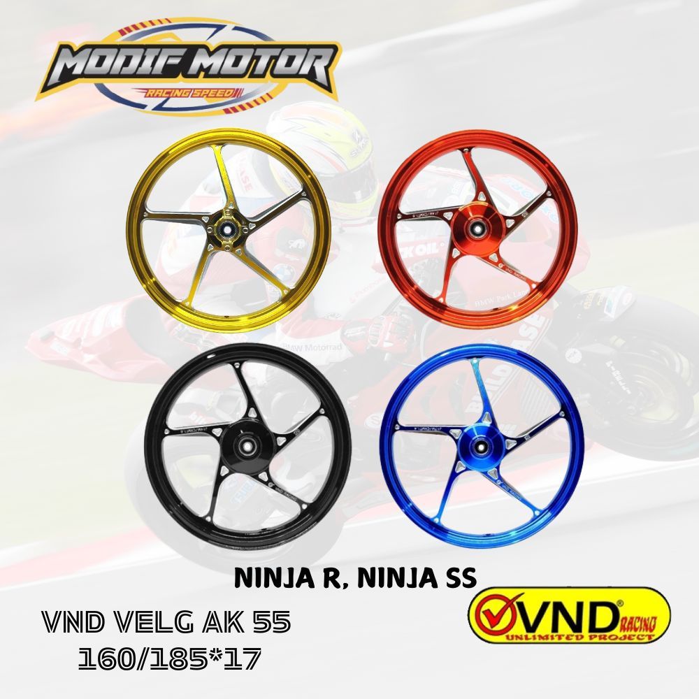 Jual VND Velg Racing AK 55 160x185 Ring 17 Model Enkei Ninja R, Ninja SS Original | Shopee Indonesia