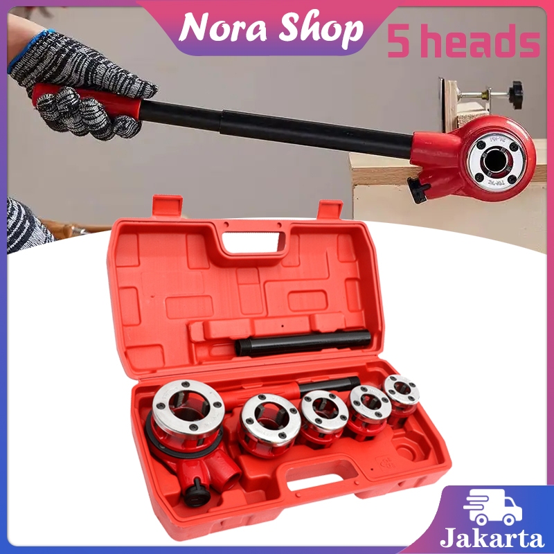 Jual Senai Pipa Manual 1 Set Alat Drat Pipa Besi Tipe 62 1/2" - 1 1/4 ...