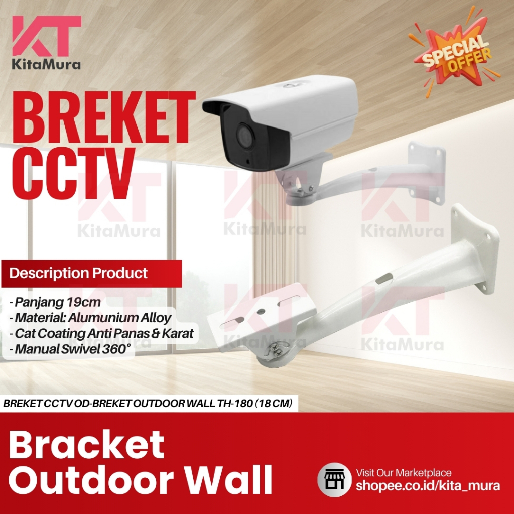 Jual Bracket CCTV Kamera Outdoor Besi Wallmount | Shopee Indonesia