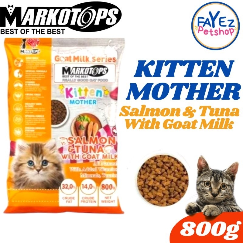 Jual Markotop kitten mother salmon tuna with goat milk 800g freshpack ...
