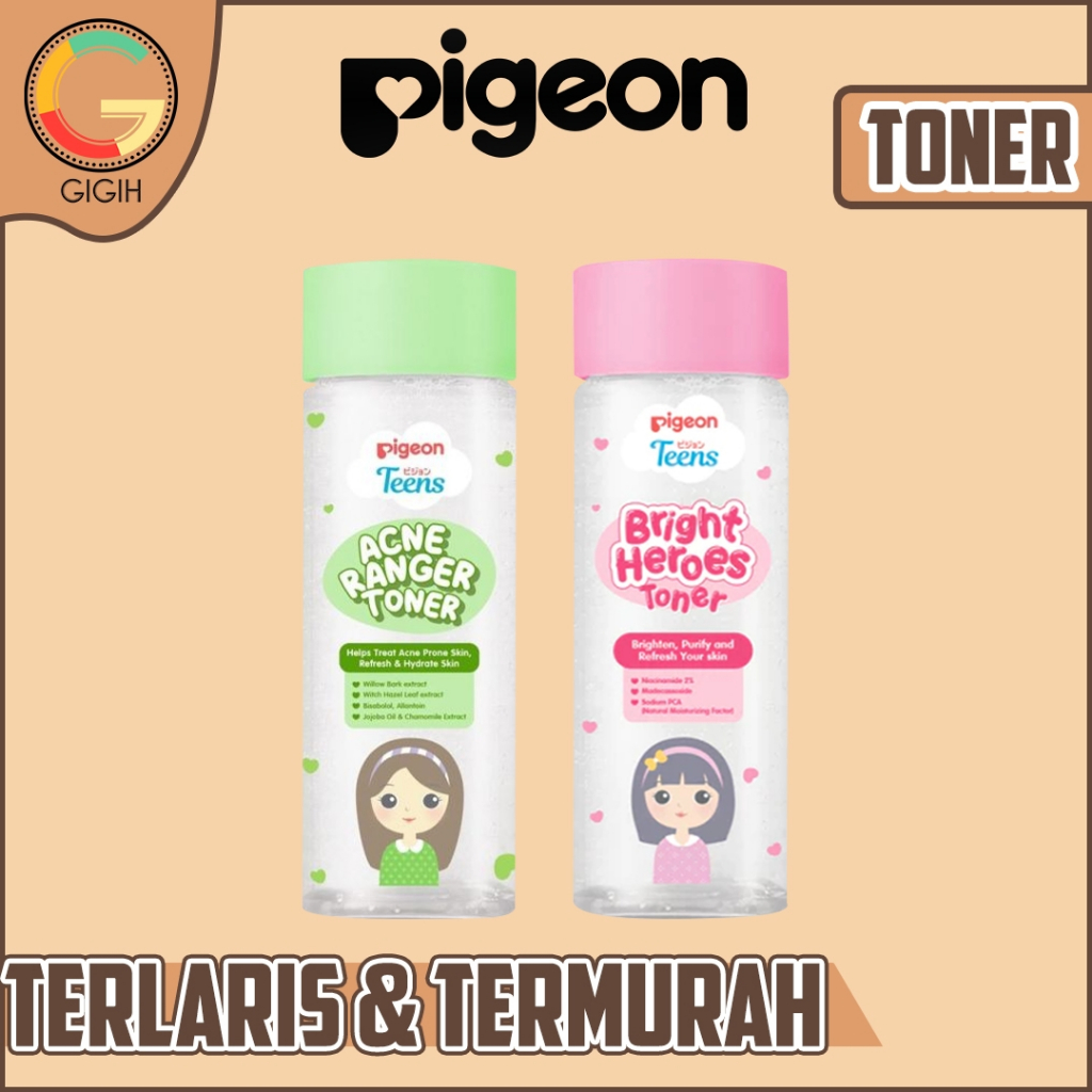 Jual PIGEON TONER 100ML SERIES ( READY ACNE RANGER / BRIGHT HEROES ...