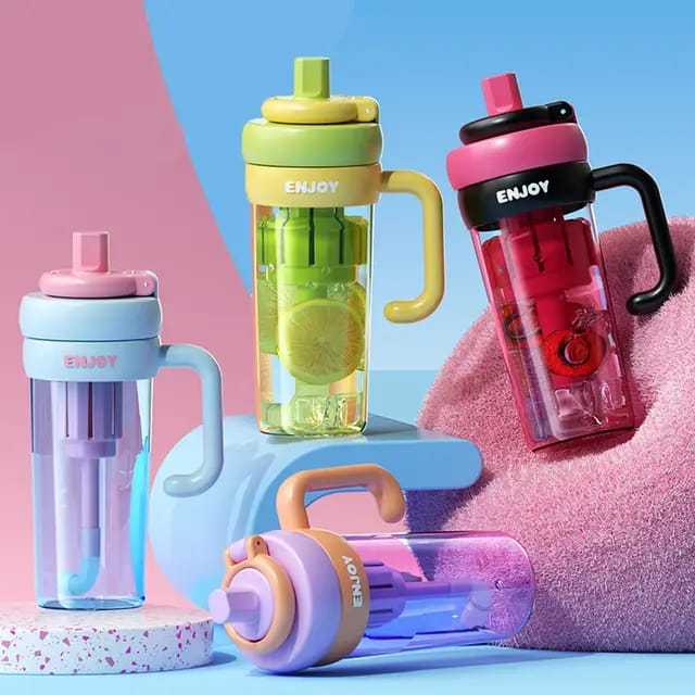 Jual BOTOL MINUM INFUSED ENJOY TEMPAT MINUM ADA GAGANG KAPASITAS 830ML ...