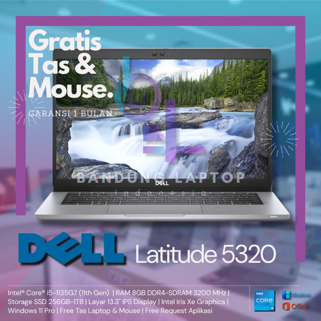 Jual LAPTOP DELL Latitude Core i5 / i7 RAM 8GB - 16GB SSD 256GB Mulus Original Bergaransi ...