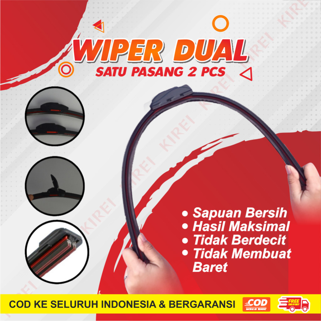 Jual Wiper Double Karet Dual Blade untuk TERIOS New 2018-2024 Ukuran 22 ...