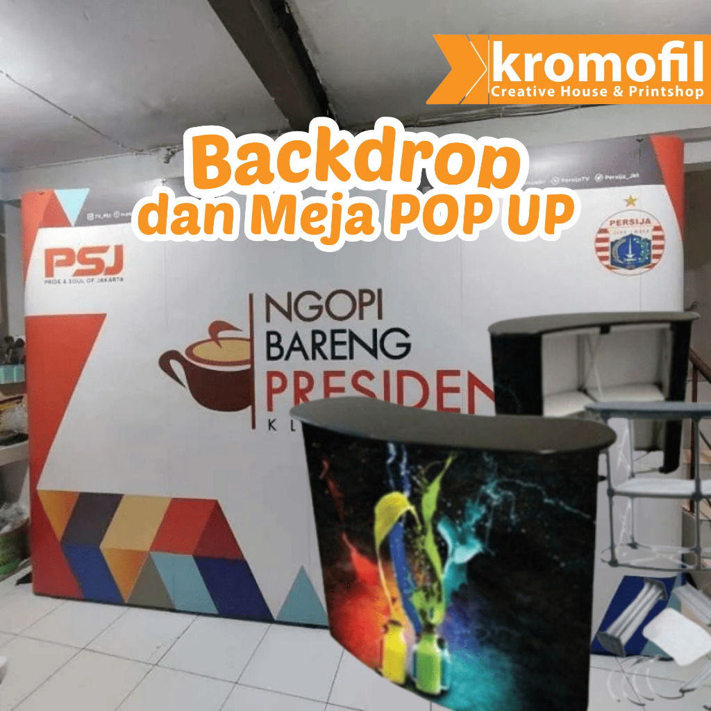 Jual PAKET - Backdrop + Meja POP UP (Backwall untuk Pameran seminar 3x2 ...