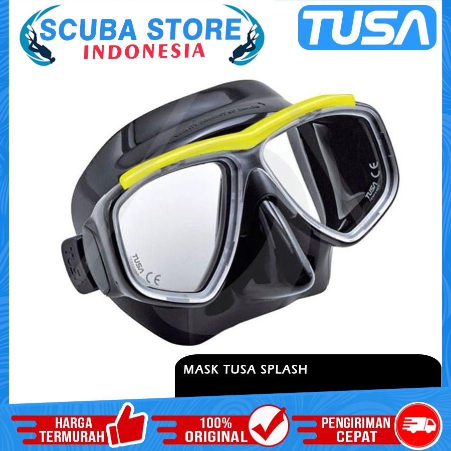Jual MSS-SP7500QB Mask Scuba Diving Tusa Splash Spledive Low Volume ...