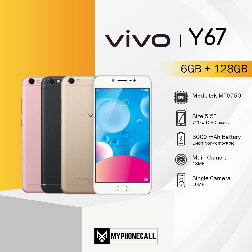 Jual HP VIVO Y67 RAM 6+128GB 4G Smartphone Android GARANSI | Shopee Indonesia