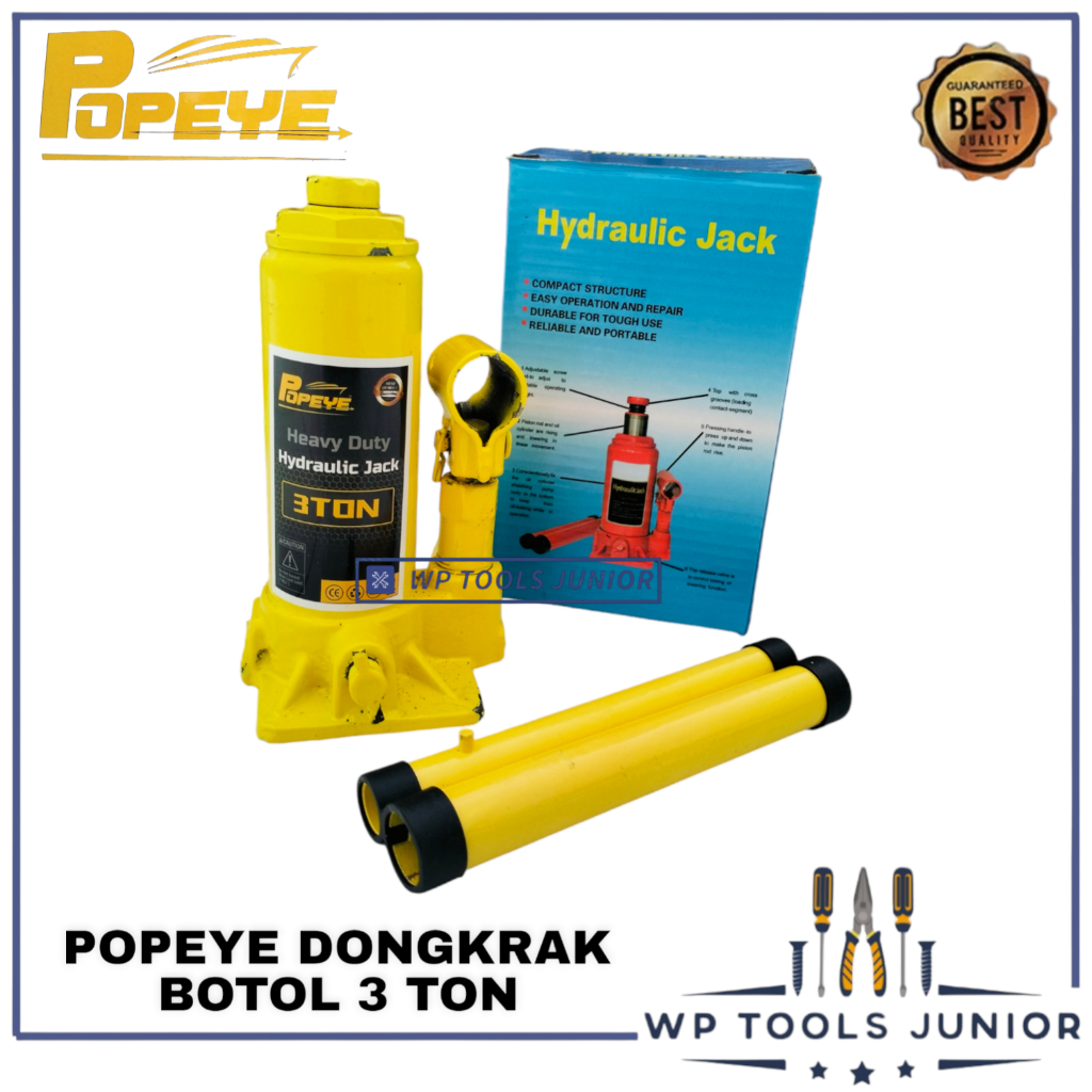Jual Dongkrak Botol 3 Ton Hydraulic Welded Bottle Jack / Dongkrak ...