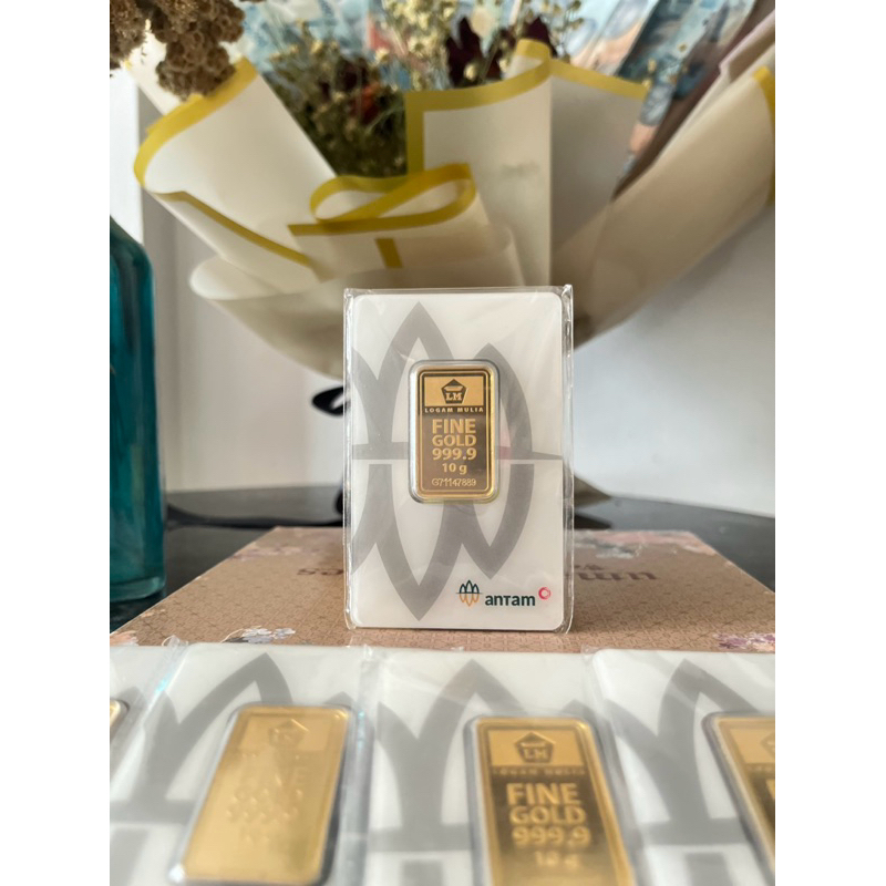 Jual Logamm Muliaa Antamm 10 gram free dompet emas | Shopee Indonesia