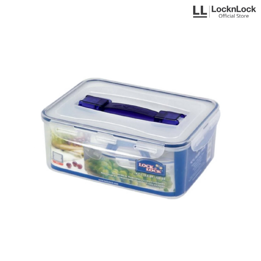 Jual LocknLock Classic Rectangular Tall with Handle Wadah Serbaguna 4.7L - HPL881 | Shopee Indonesia