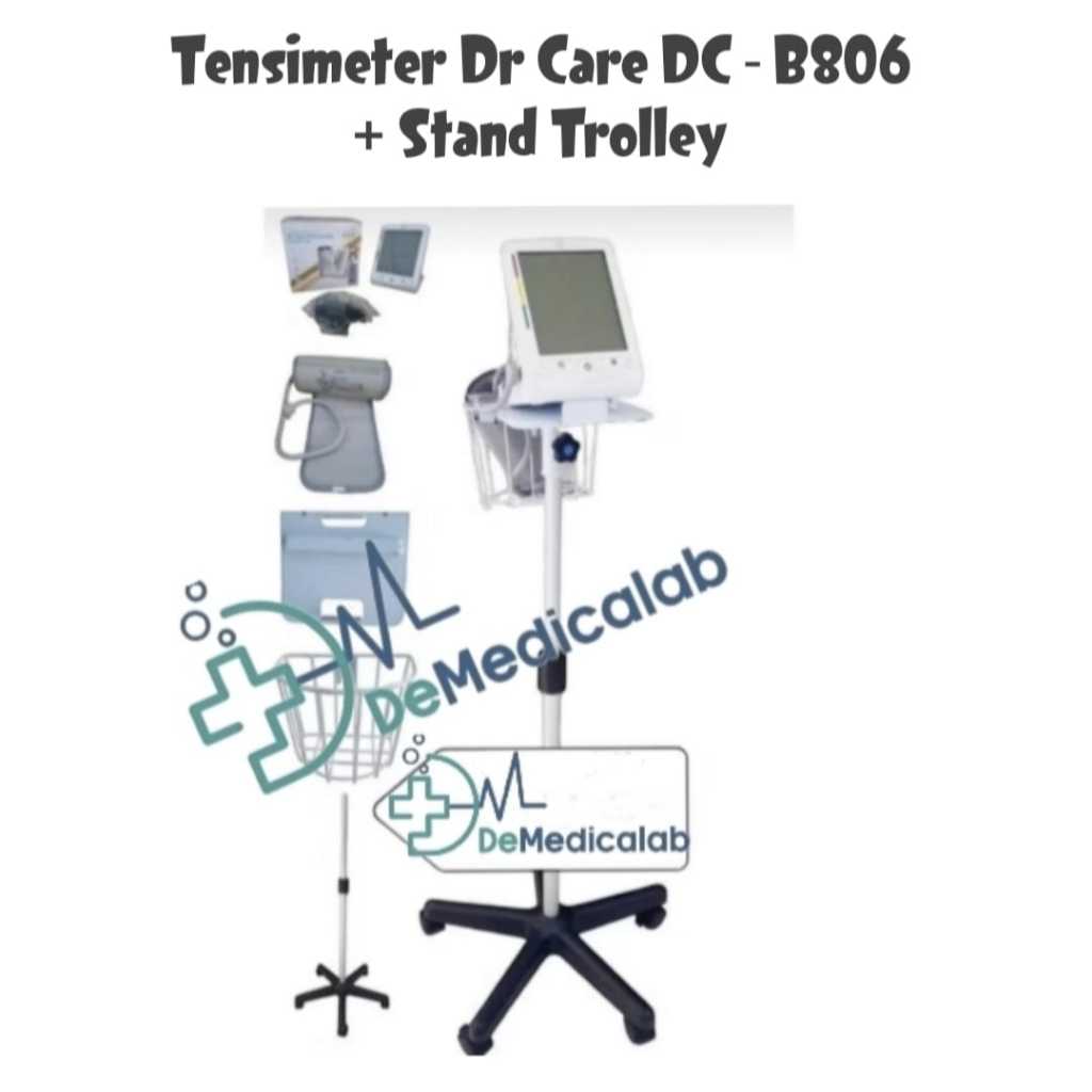 Jual Tensimeter Dr Care DC B806 & Stand Trolley 1 Set Tensi Digital ...