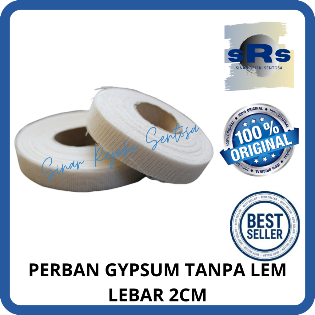 Jual PERBAN GYPSUM / KASA TANPA LEM MURAH LEBAR 2CM | Shopee Indonesia