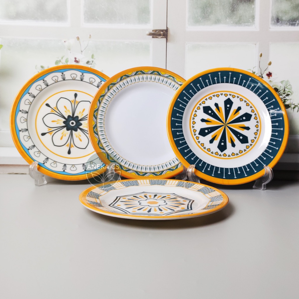 Jual Piring Melamin Estetik 8 inch - Piring Aesthetic - Piring Ceper ...