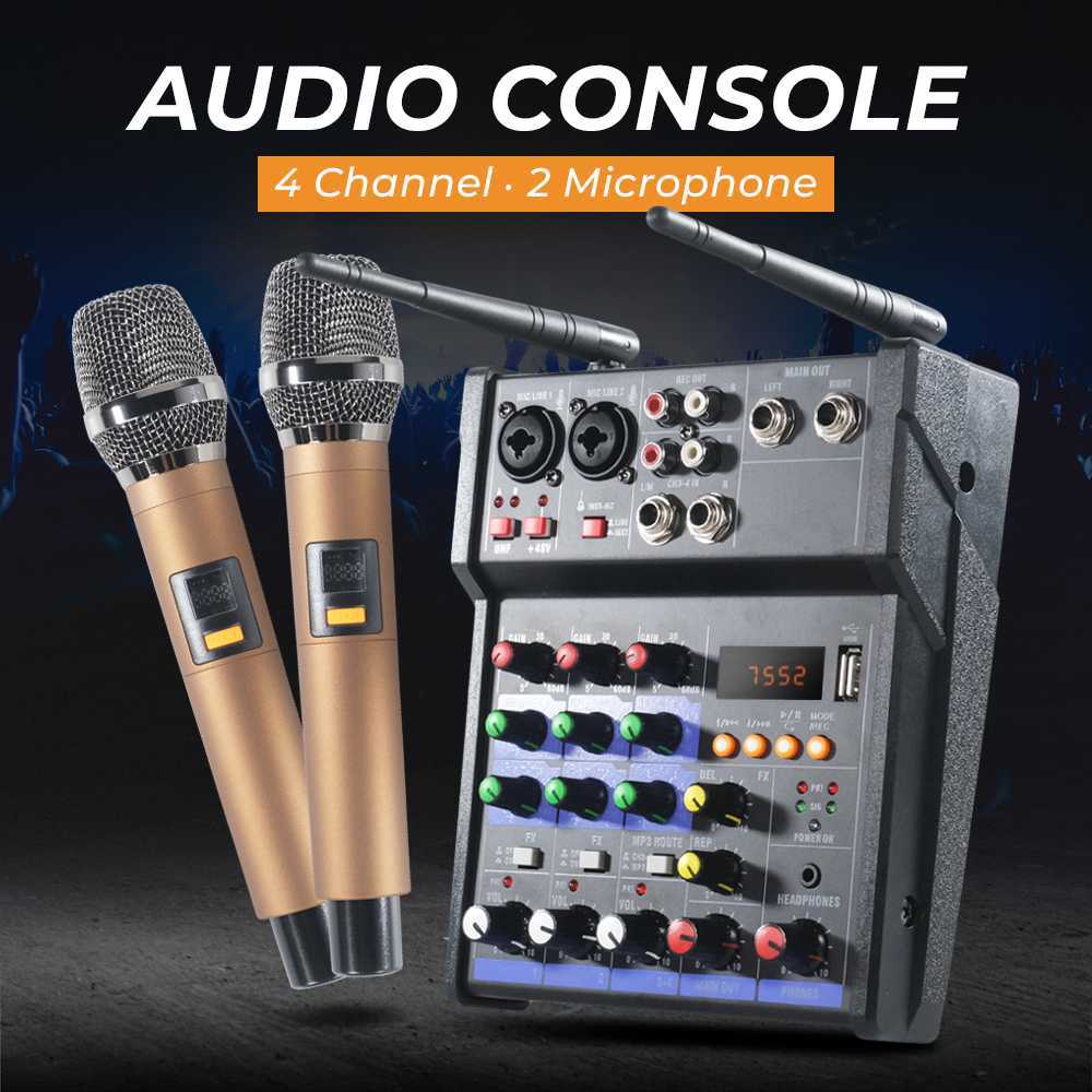 Jual Mixer Karaoke TKR2 – TKL Audio Console 4 Channel Plus 2 Microphone ...