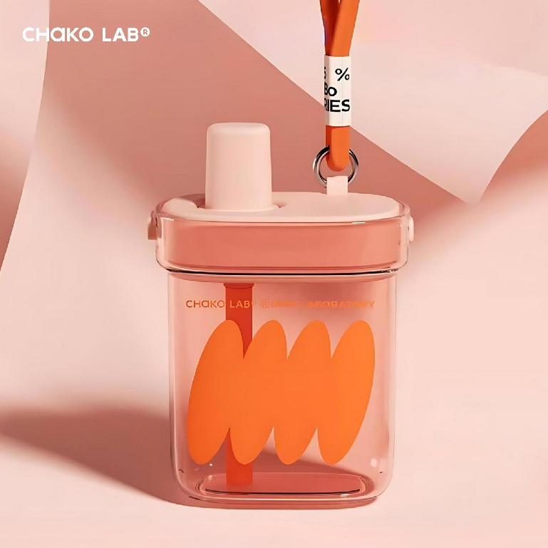Jual CHAKO LAB Bobo Tritan Square Cup 780ml - Orange | Shopee Indonesia