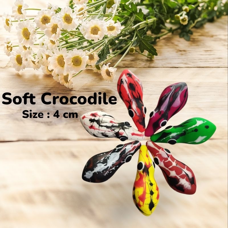 Jual Cangkang/kulitan body Soft Frog Crocodile ukuran 4cm umpan mancing ...