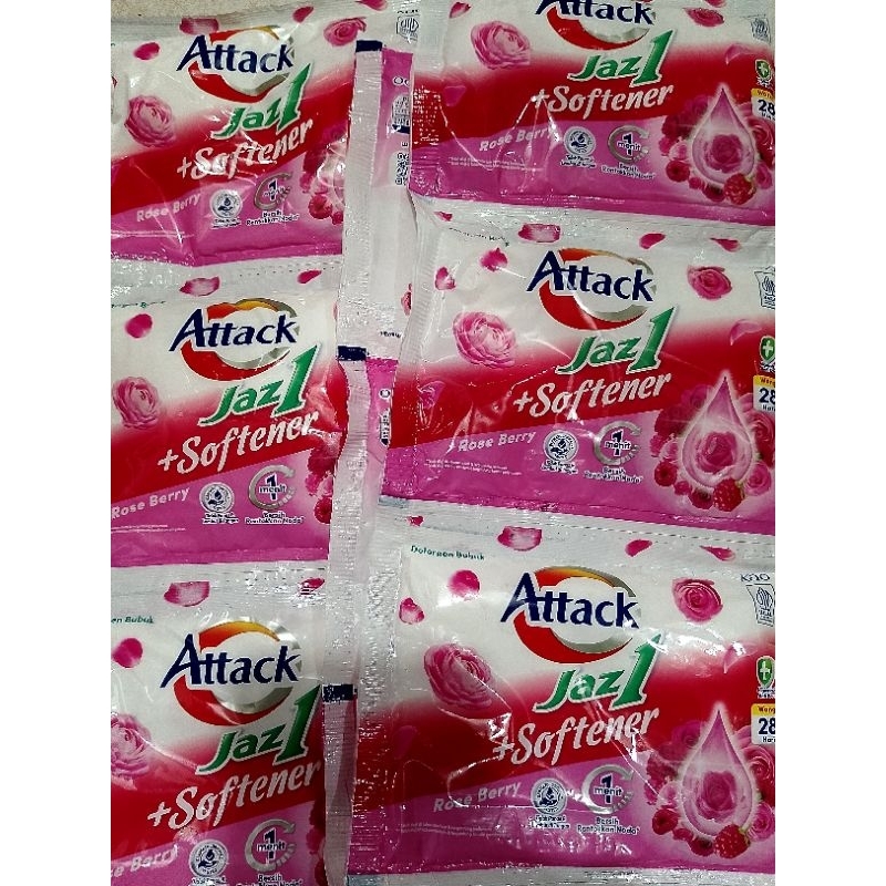 Jual Attack Jaz 1 + Softener Sachet x 2 Lusin @40g | Shopee Indonesia